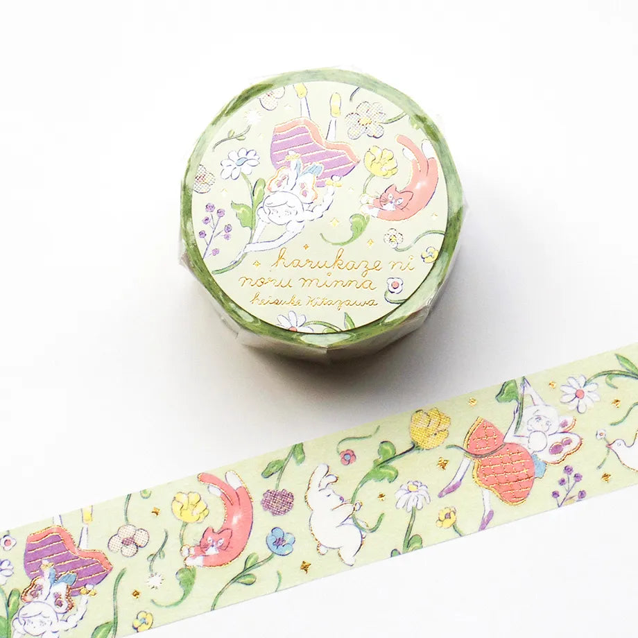 Cozyca Products x Heisuke Kitazawa Gold Foil Washi Tape - Spring Breez ...
