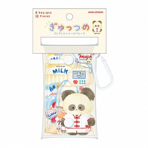 Kamio Gyutsume Sticker Flakes - Panda – Meowashi