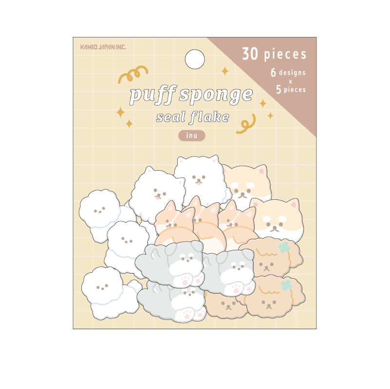 Kamio Puff Sponge Sticker Flakes - Inu – Meowashi