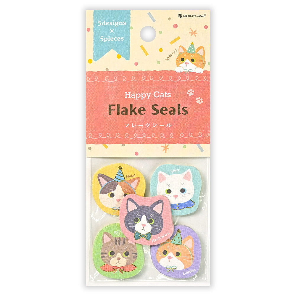 NB Textured Gold Foil Sticker Flakes - Happy Cats – Meowashi