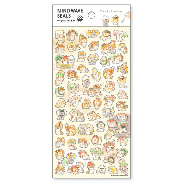 Mind Wave Original Clear Sticker - Okaburineko – Meowashi