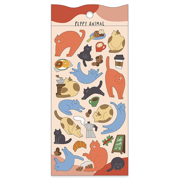 Mind Wave Peppy Animal Sticker - Short-haired Cat – Meowashi