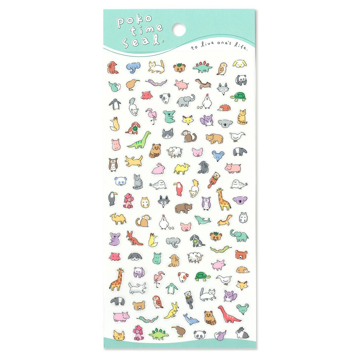 Mind Wave Poko Time Clear Sticker - Animals – Meowashi