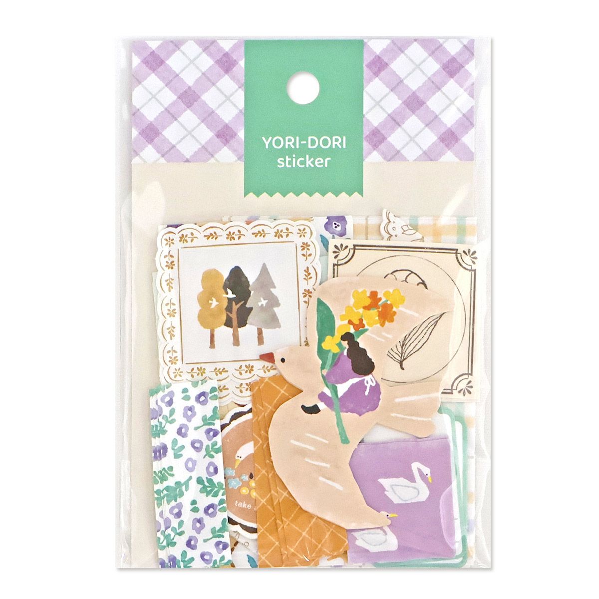 Mind Wave YORI-DORI Sticker Flakes - Riding on a Bird's Back – Meowashi