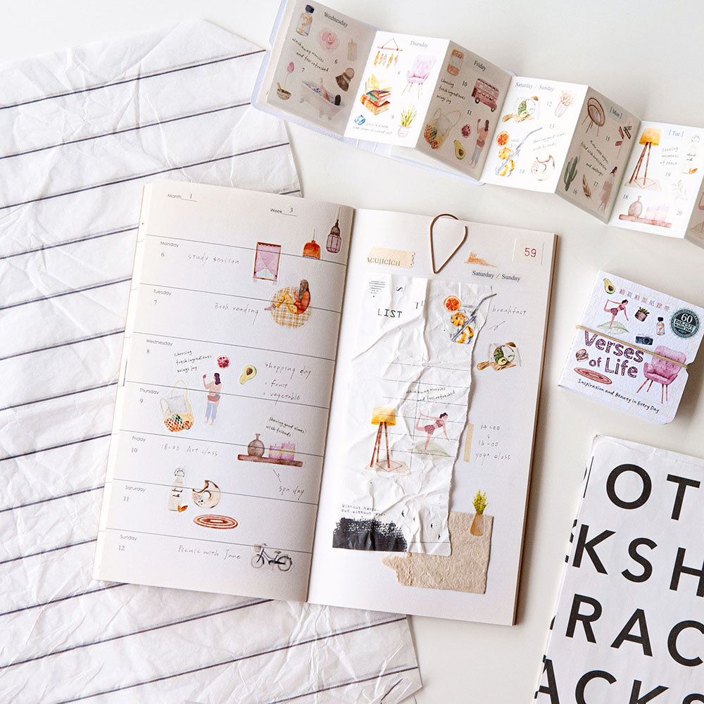 MU Die-Cut Washi Sticker Book #2 - Verses of Life – Meowashi