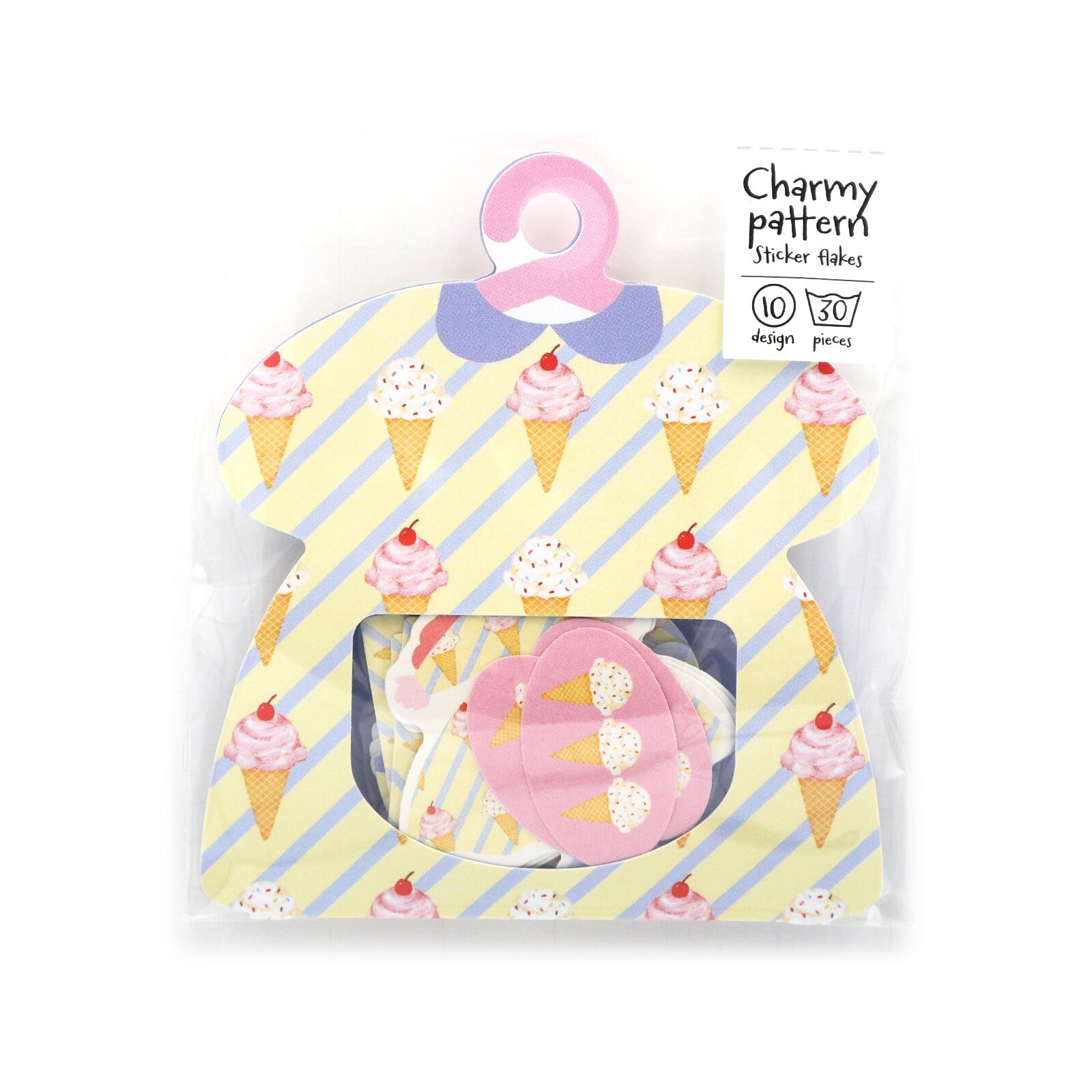World Craft Charmy Pattern Sticker Flakes - Ice Cream – Meowashi