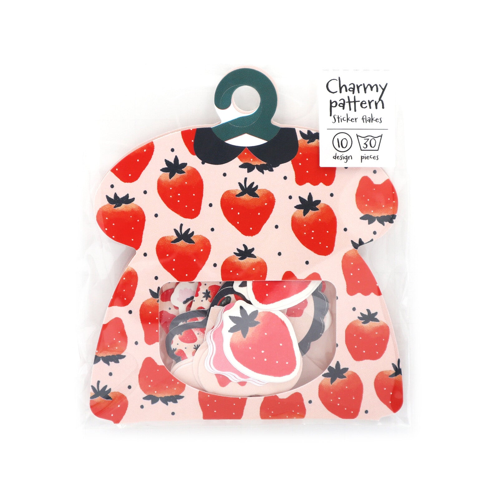 World Craft Charmy Pattern Sticker Flakes - Strawberry – Meowashi