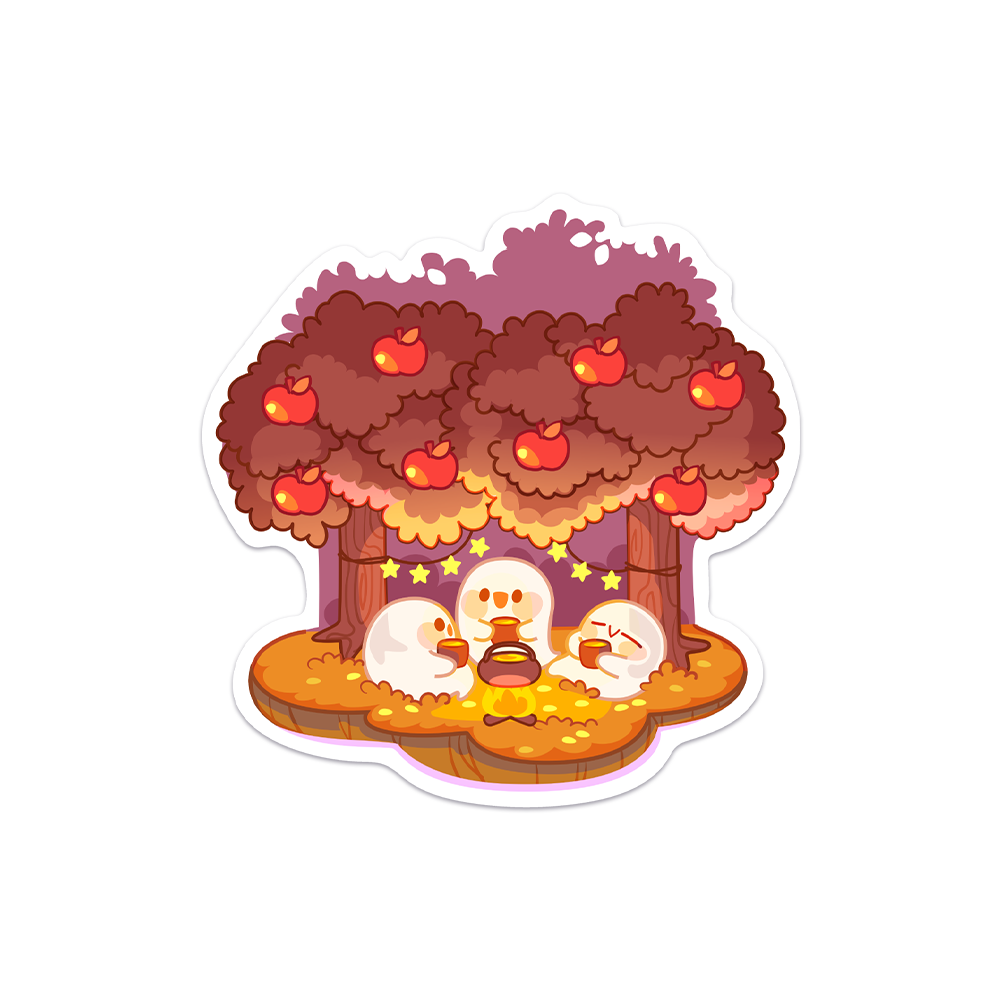 Ghost in the Forest Waterproof Vinyl Sticker – Meowashi