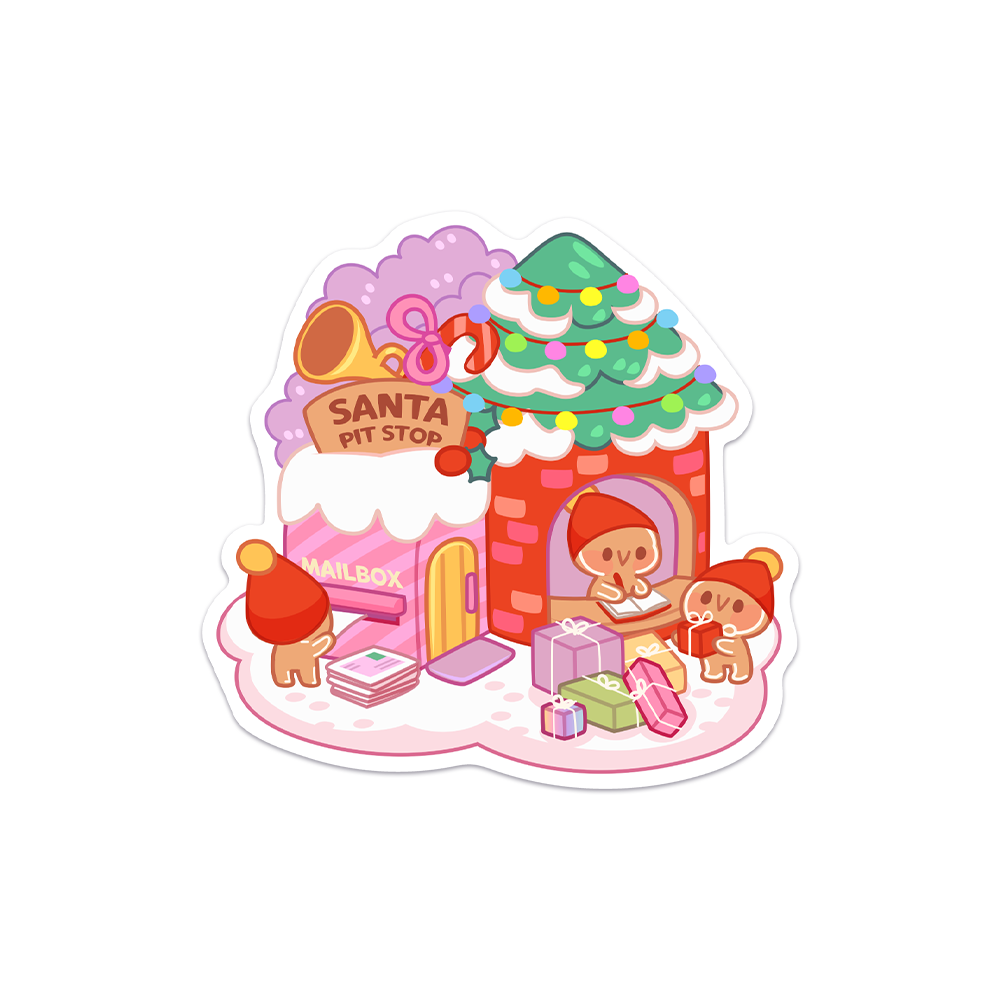 Santa's Pit Stop Waterproof Vinyl Sticker – Meowashi