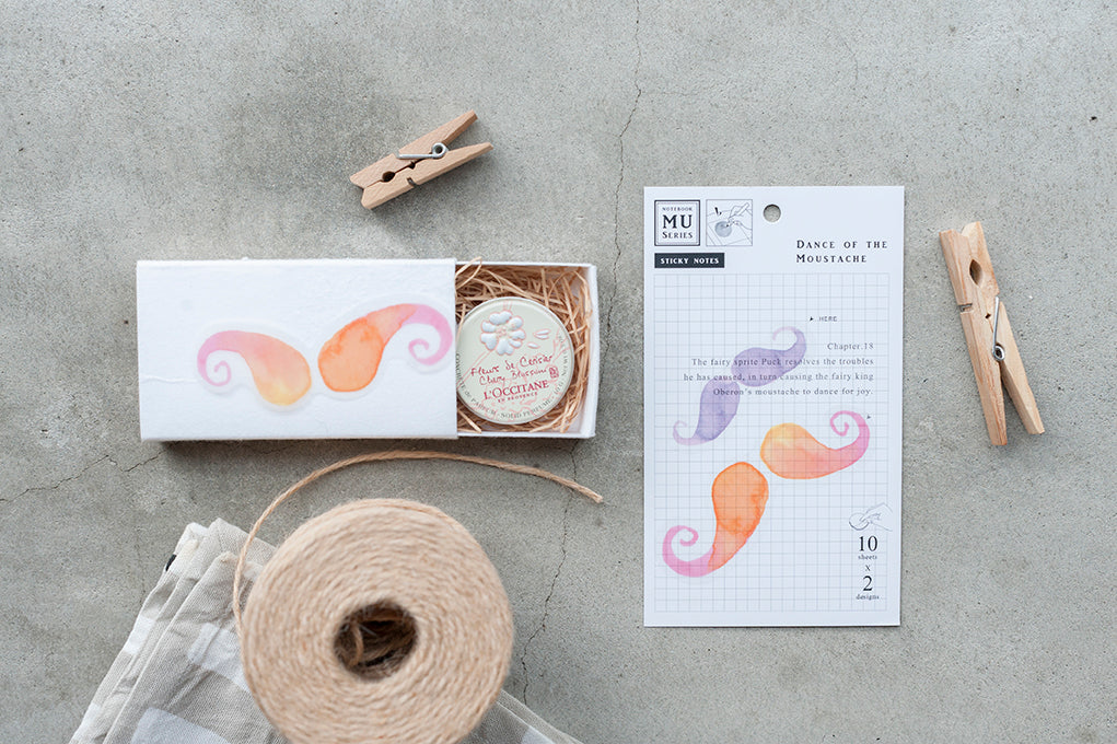 MU sticky note - Dance of the moustache – Meowashi