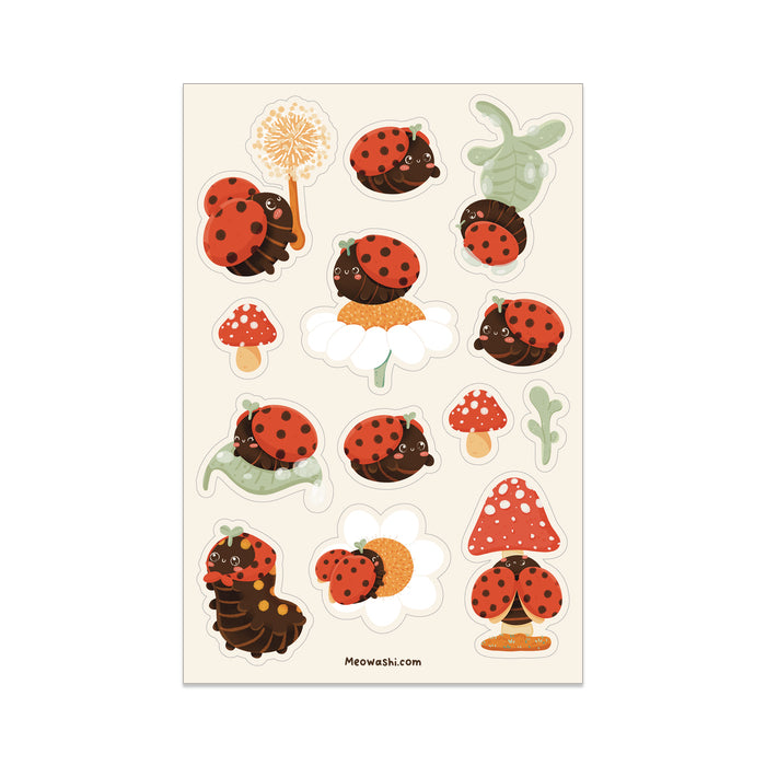 Ladybug Vinyl Sticker Sheet – Meowashi